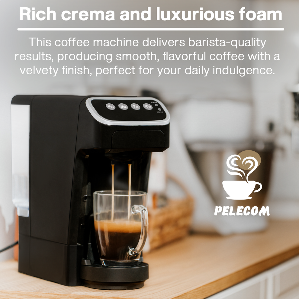 PeleCom Coffee Machine Compatible With Senseo Coffee Pods + Senseo Str